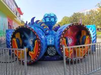 China Amusement Ride Carousel 16 Seat Wandering Earth Themed Family Thrill Ride with Multi Axis Rotation Cabin Rolling and Flipping Movements for sale