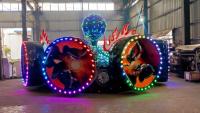 China Amusement Ride Carousel 16 Seat Wandering Earth Themed Family Thrill Ride with Multi Axis Rotation Cabin Rolling and Flipping Movements for sale