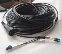 China PDLC-DLC CPRI Fiber Cable LC Duplex Armoured SM Waterproof 7.0 Mm fiber optic jumper for sale