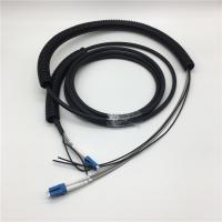 China 75M CPRI Fiber Cable 2 Cores DLC SM / MM With Both End Socket Protection for sale