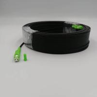 China SC/UPC-SC/UPC simplex SM G657A2 2*5mm 50M, LSZH black jacket FTTH Fiber Optical Patch Cord for sale