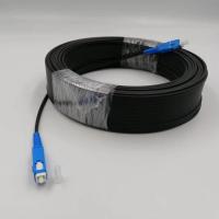 China SC/UPC-SC/UPC simplex SM G657A2 2*5mm 50M, LSZH black jacket FTTH Fiber Optical Patch Cord for sale