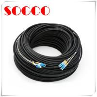 China Single Mode Fiber Optic Patch Cord PDLC -LC/UPC Duplex Armored Fiber Optic Patch Cable for sale