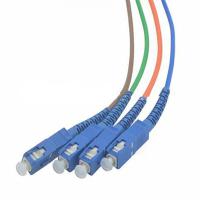 China Waterproof Fiber Optic Pigtail Patch Cord 5.0mm Diameter With SC UPC Connector for sale