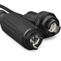 China Tactical waterproof fiber cable Hermaphroditic Interconnection Expanded Beam Connector HXB13 for sale