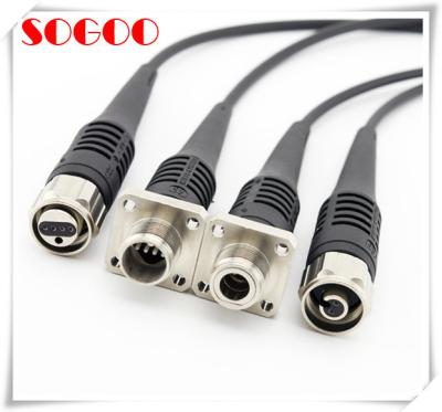 China 2 Core Armored Outdoor Fiber Patch Cable With ODC Connector Plug Socket for sale