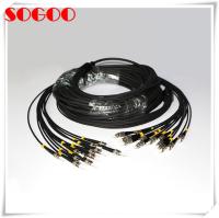 China Black Outdoor Armored Fiber Patch Cord FTTH SC/LC/FC/ST Simplex Fiber Count for sale