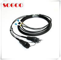 China Fiber Optic Armored Patch Cable 2 Core FullAXS To LC IP 67 Waterproof Jumpers for sale