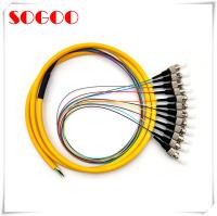 China ST/UPC 12 Core Simplex Fiber Breakout Cable for sale