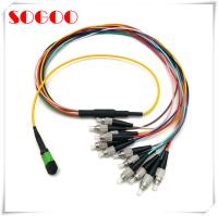 China 12 Core MTP Breakout 3.0mm Fiber Optic Patch Cord for sale