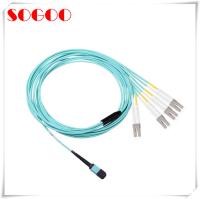 China MPO - LC Om3 8 Core 40G Fiber Breakout Cable for sale