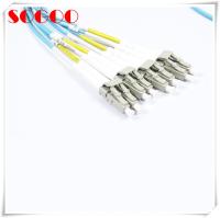 China MPO - LC Om3 8 Core 40G Fiber Breakout Cable for sale