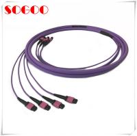 China MPO/MTP To 12XLC Breakout 40GbE OM3 Fiber Patch Cord for sale