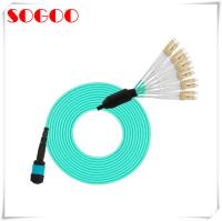 China MPO/MTP To 12XLC Breakout 40GbE OM3 Fiber Patch Cord for sale