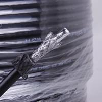 China Double Shield TV Coaxial Cable OFC Solid Copper Coax Cable With Connector F81 for sale