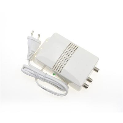 China Full Band Coverage HD Digital TV Antenna Amplifier 1 in 2 Out 24 dB Gain for sale