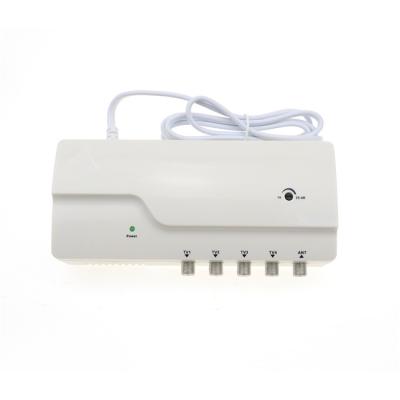 China Full Band Coverage TV Antenna Amplifier 1 in 4 Out 28 dB HD Digital Cable for sale