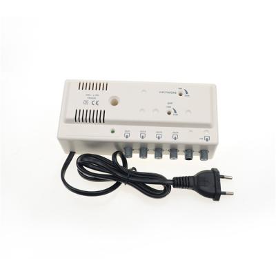 China Multiband CATV Signal Amplifier 1 In 4 Out VHF 20dB Indoor TV Antenna Booster for sale
