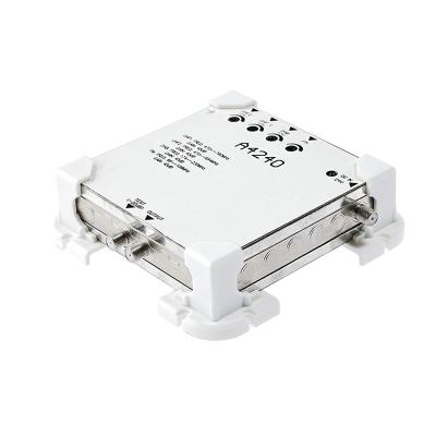 China Digital CATV Signal Amplifier 40dB RF Booster Tinplate 2 Input Cable TV System for sale