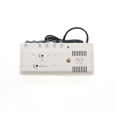 China Indoor CATV Signal Amplifier 20dB Gain 1 In 4 Out VHF UHF Multiband Antenna TV Cable for sale