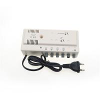 China Indoor CATV Signal Amplifier 20dB Gain 1 In 4 Out VHF UHF Multiband Antenna TV Cable for sale