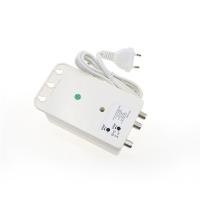 China CATV TV Antenna Signal Amplifier 24 dB 1 In 2 Out 40-862 MHz HD Digital for sale