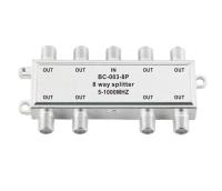 China 5-1000MHz 4 Way CATV Satellite Splitter IPTV Indoor Antenna TV F Type 75ohm for sale