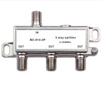 China Highfly 3 Way CATV Satellite Splitter 5-1000MHz F Type 75ohm for Antenna TV for sale