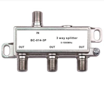 China Highfly 3 Way CATV Satellite Splitter 5-1000MHz F Type 75ohm for Antenna TV for sale