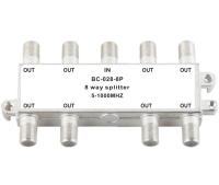 China Highfly 8 Way Satellite Splitter 5-1000MHz CATV Wide Band Antenna TV Splitter for sale