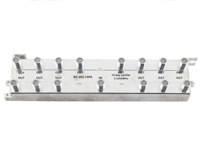 China Highfly 14 Way Indoor SMATV Multiswitch 500mA 2500MHz CATV Satellite Splitter for sale