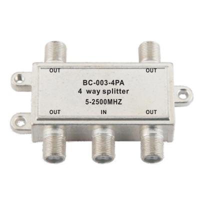China Highfly Splitter CATV 1x4 Satellite Multiswitch Indoor 2500MHz SMATV Splitter for sale