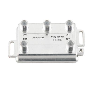 China Highfly 4 Way 5-2500mhz Indoor Multiswitch Satellite Smatv Splitter for sale