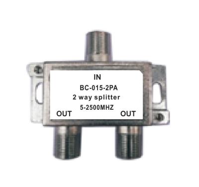 China Highfly 2 Way 5-2500mhz Cable TV Catv splitters Satellite Smatv Splitter for sale
