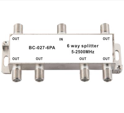 China Highfly 6 Way Catv Splitter Multiswitch 5-2500mhz Satellite Smatv Splitter for sale