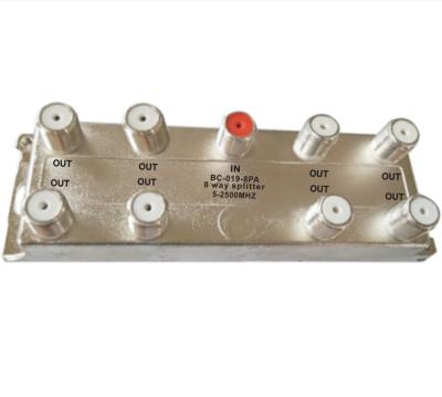 China 8 Way CATV Cable Splitter Satellite TV Multiswitch 5-2500 MHz for sale