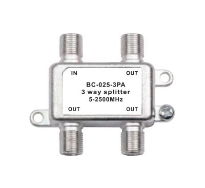 China SMATV  CATV Cable Splitter 5-2500mhz Satellite 3 Way Multi Switch for sale