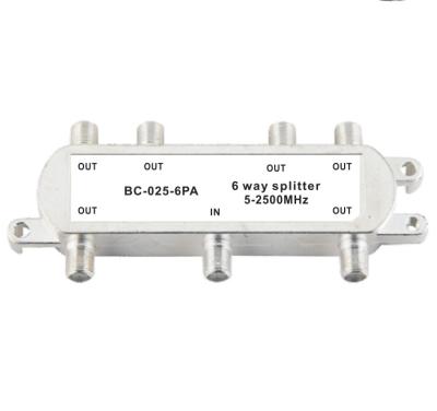 China 6 Way CATV Satellite Multiswitch 5-2500MHz SMATV Splitter Indoor for sale