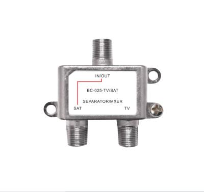 China Highfly 5-2500MHz SAT/TV Diplexer Mixer for Antenna Satellite Splitter 75 Ohm for sale