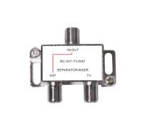 China SAT TV Antenna Diplexer Connector Mixer 5-2500MHz 75ohm F Type Female for sale