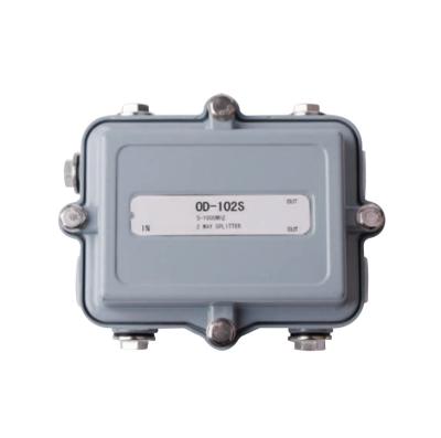 China Waterproof CATV Outdoor Tap Splitter 2 Way 5-1000MHz Power Passing 12A 60V for sale