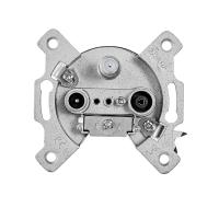 China Zinc Casting Sat Socket Outlet Housing CATV Lightweight Small Volume FIO Wall Sockets for sale