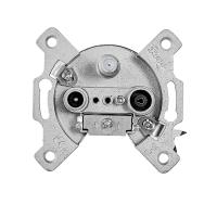 China Zinc Alloy Housing SAT Wall Socket Outlet CATV F Type Female TV FM 5-1000MHz for sale