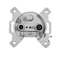 China Female CATV Wall Socket Out Zinc Plastic Panel Casting Housing Component TV FM SAT FIO for sale
