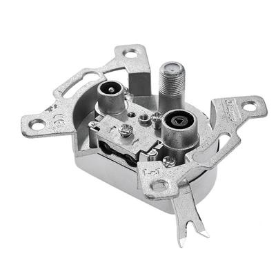 China Wall Sat TV Radio Socket Zinc Casting Housing CATV 5-1000 MHz for sale