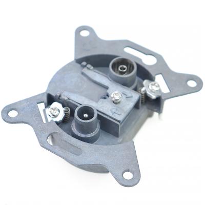 China Zinc Casting Sat TV FM Socket Antenna Cable CATV Wall Socket Double 2 IEC Connectors for sale
