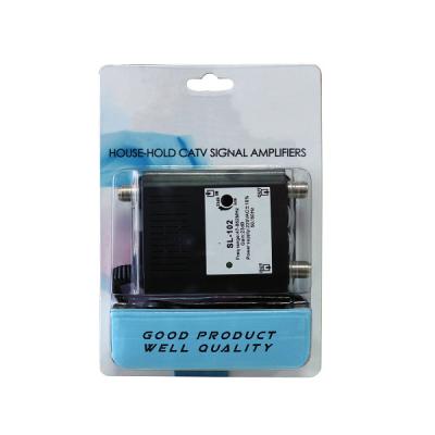 China Highfly STA-102 2 Way CATV TV Signal Amplifier 47-862 MHz 23 dB Gain for sale