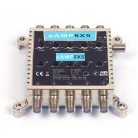 China 2150MHz Satellite TV Signal Booster Gain and Slope Adjustable Digital EAMP 5x5 for sale