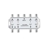 China Zinc Alloy 8 Way Satellite Splitter 2150 MHz Active TV Signal Distribution System for sale