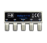 China Signal DiSEqC  Switch 4x1 Durable 4 In 1 Out Satellite Multiswitch for sale